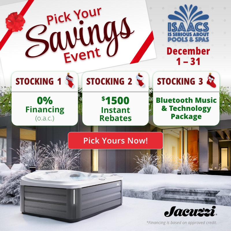 Specials on Hot Tubs & Swim Spas - Isaacs Pools and Spas